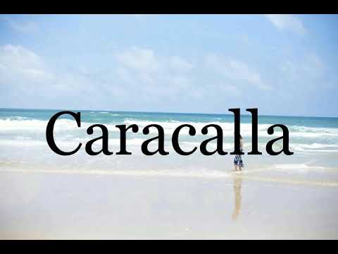 How To Pronounce Caracalla🌈🌈🌈🌈🌈🌈Pronunciation Of Caracalla
