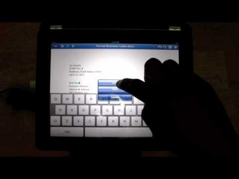 Microsoft Office for the iPad (Quick Office HD) | H2TechVideos