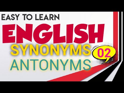 Antonyms and Synonyms | #English Class Part 2 | #Shorts