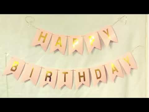 Happy Birthday Pink Fishtail Banner