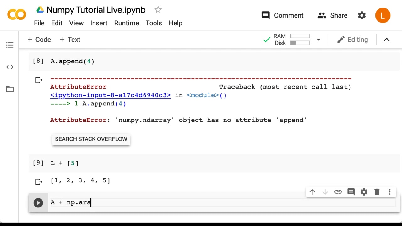 Arrays vs Lists (Deep Learning Prerequisites: The Numpy Stack in Python V2)