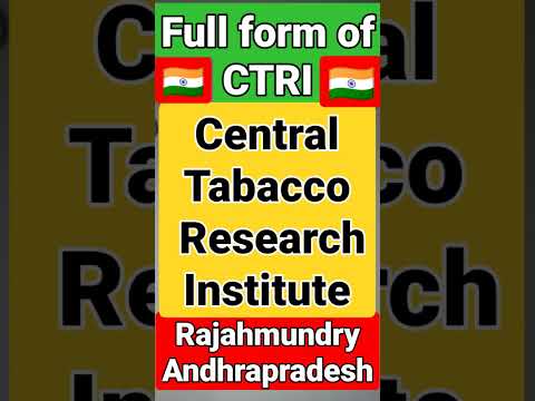 full form of CTRI #icar. #iari