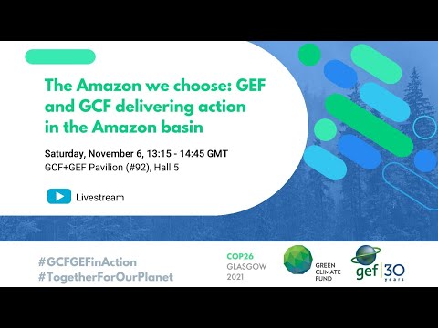 GEF@COP26 (Nov. 6): GEF and GCF delivering action in the Amazon basin