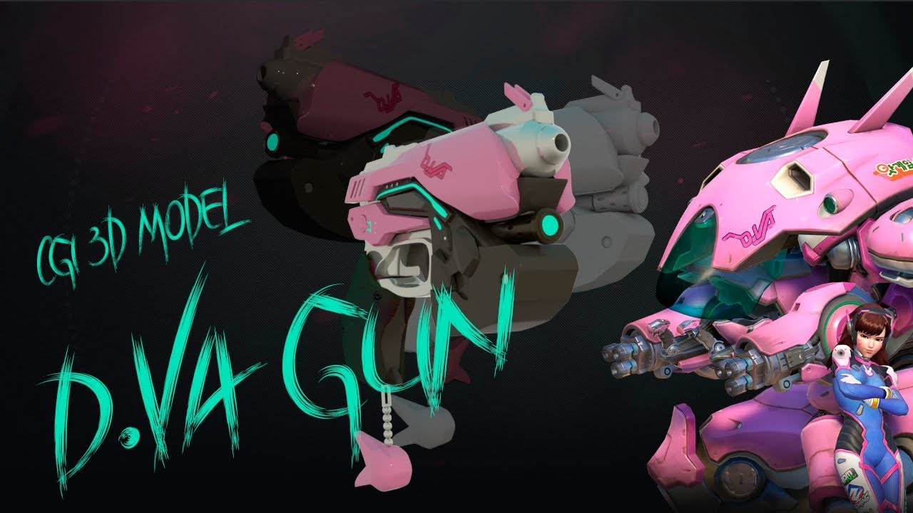 D.Va gun [CGI 3D Model]