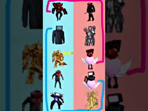 Connect the pairs tvman, speakerman,clockman,cameraman skibidi toilet #shorts