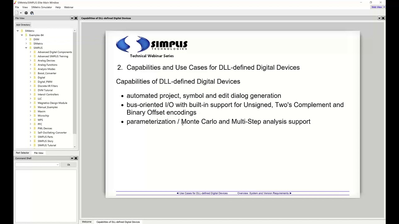 Modeling Digital Content with a SIMPLIS DLL defined Device
