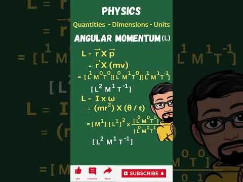 #Shorts #physics P18 - Angular Momentum #Quantities #Dimensions and #Units