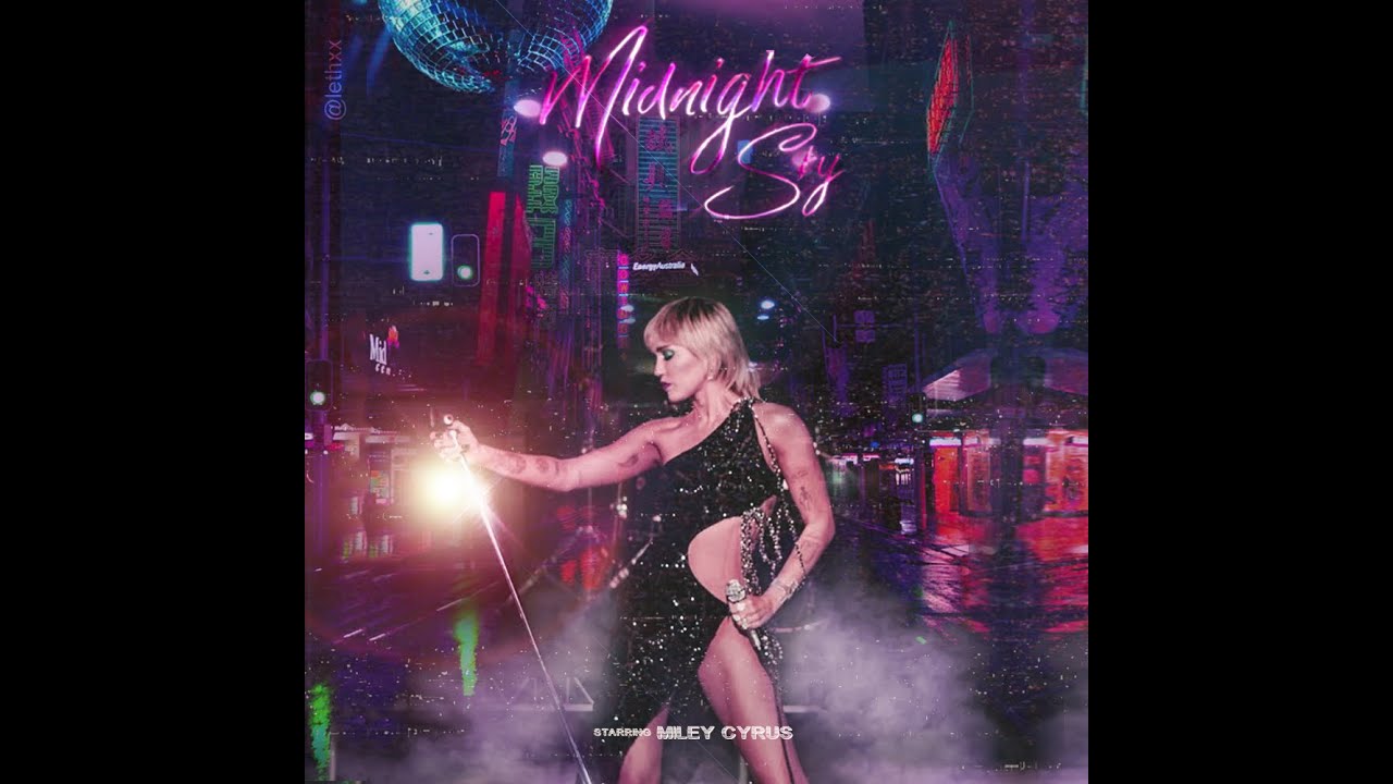 Miley Cyrus Midnight Sky : Poster Fan Made - Speed Art