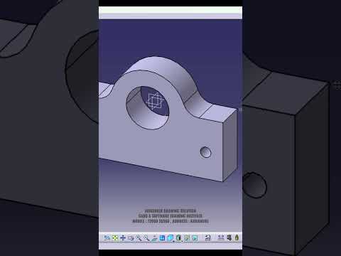 10-Catia 3D Beginners Tutorial #catia #cadcam #cad #cadcourse #autocad #drawing #3d #2d #training