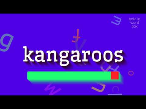 KANGAROOS - HOW TO PRONOUNCE IT?