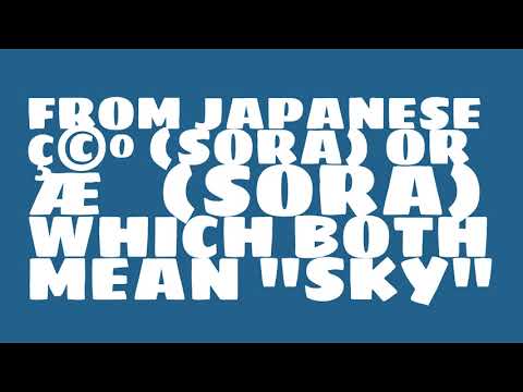 What does the name Sora mean?