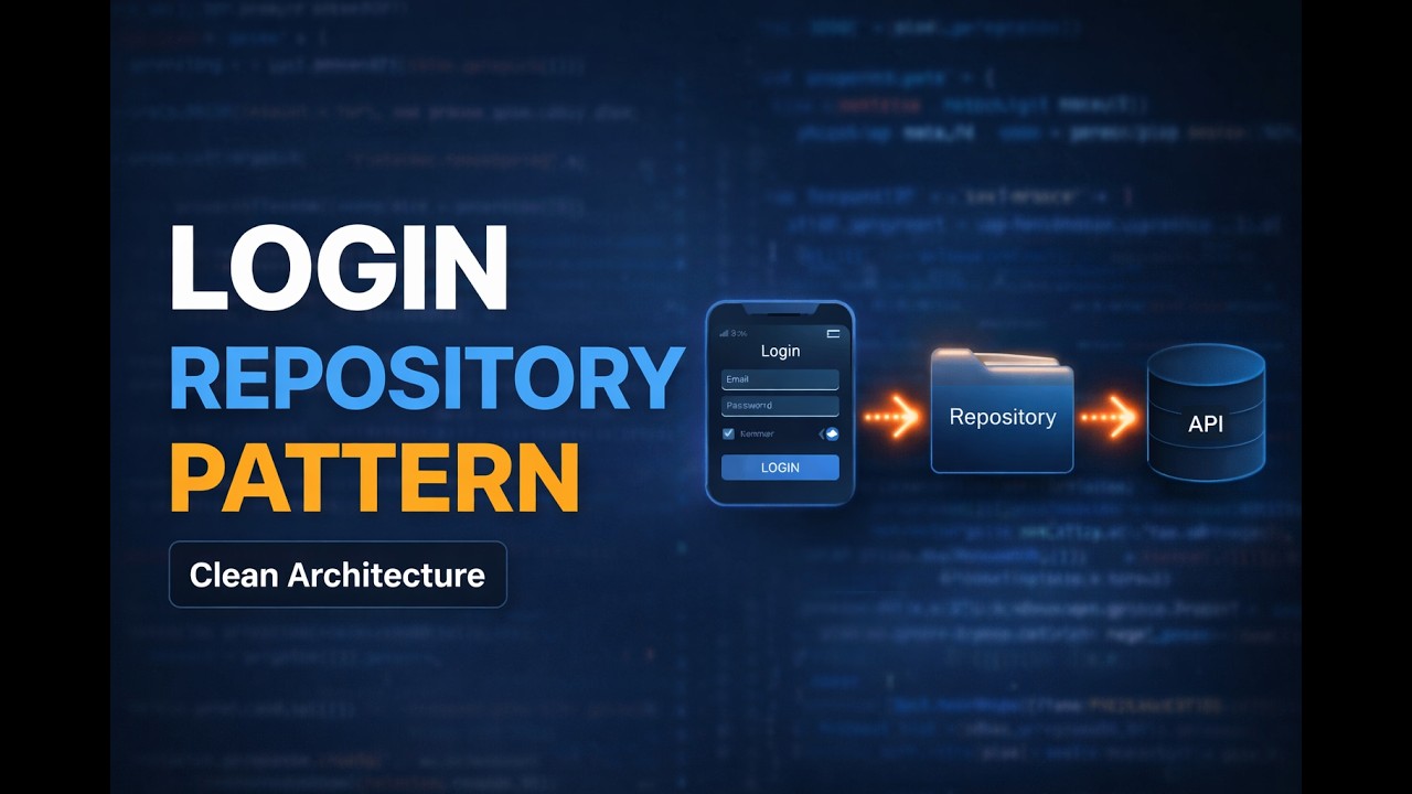 Repository Pattern in Flutter | Login Repository & Implementation (Clean Architecture)