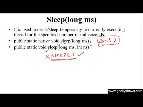 Learn sleep Method in Java Programming Hindi - Mind Luster