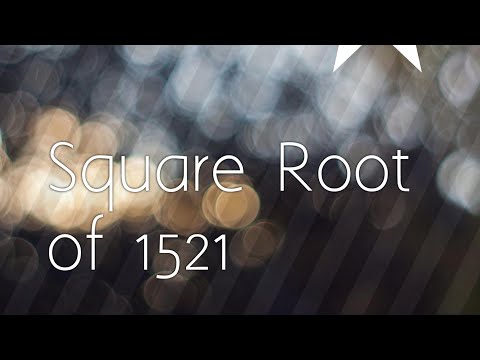 Square root of 1521