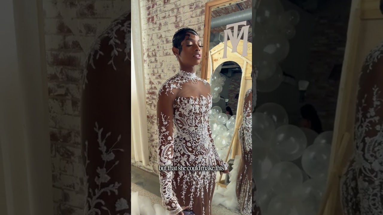 You've never seen a custom Wedding dress like this 🤩😍