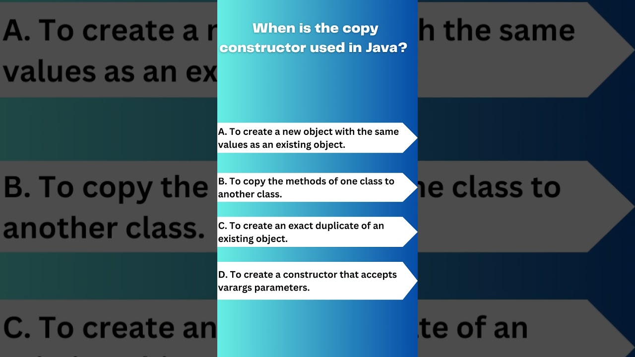 Java Interview Question #6 | Constructors Game| Copy constructor😱🤯 #shorts #java