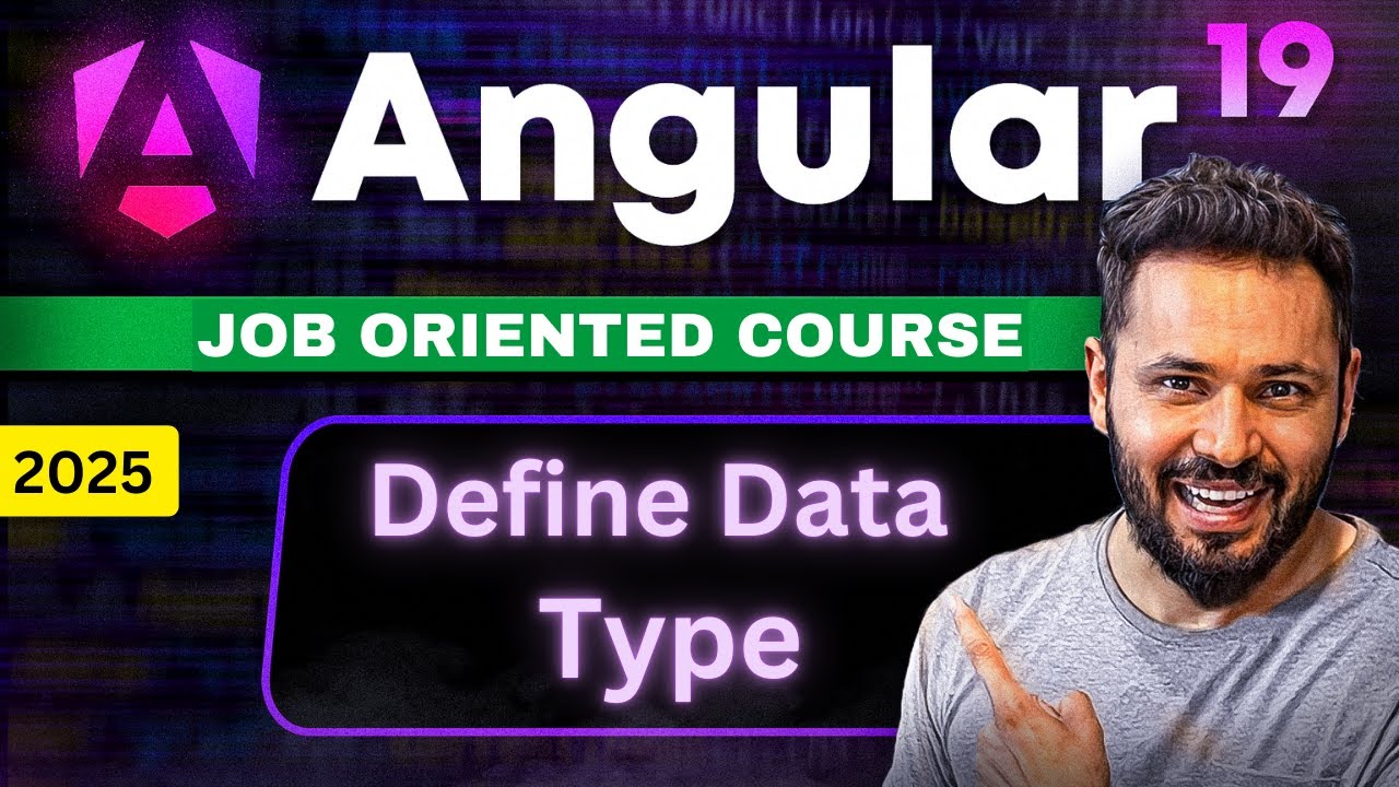 Angular 19 Tutorial #10 Define data Type in Angular