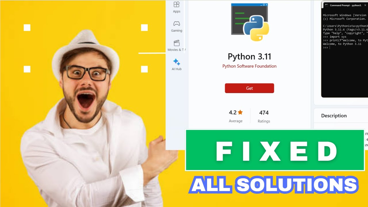 Typing Python in CMD opens Windows Store [FIXED]