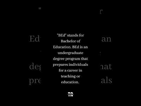 Abbreviation of BEd? | #shorts #short #abbreviations #education #facts #interesting #knowledge