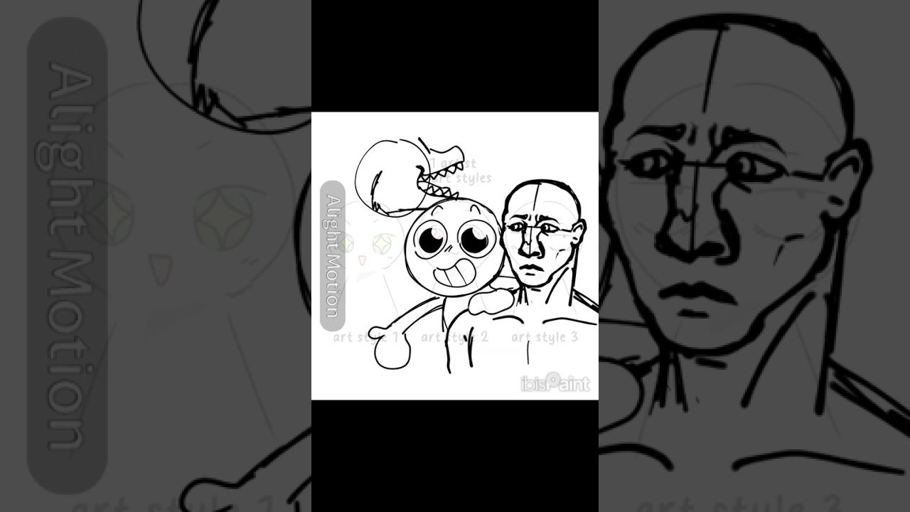 1 Artist 3 Art styles #trend #idkwhattoputhere #drawing #art #ibispaint