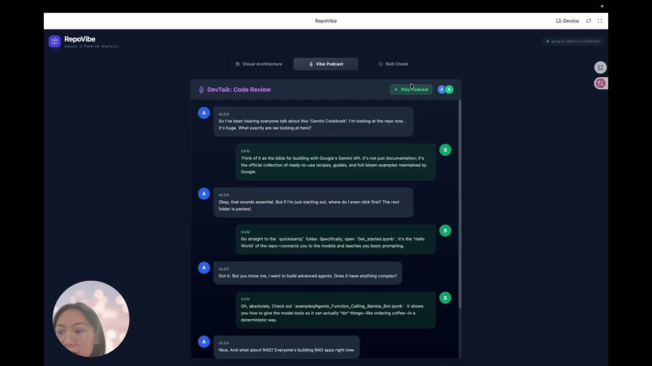 RepoVibe: NotebookLM for GitHub