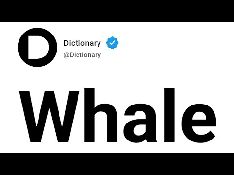 Whale Meaning In English