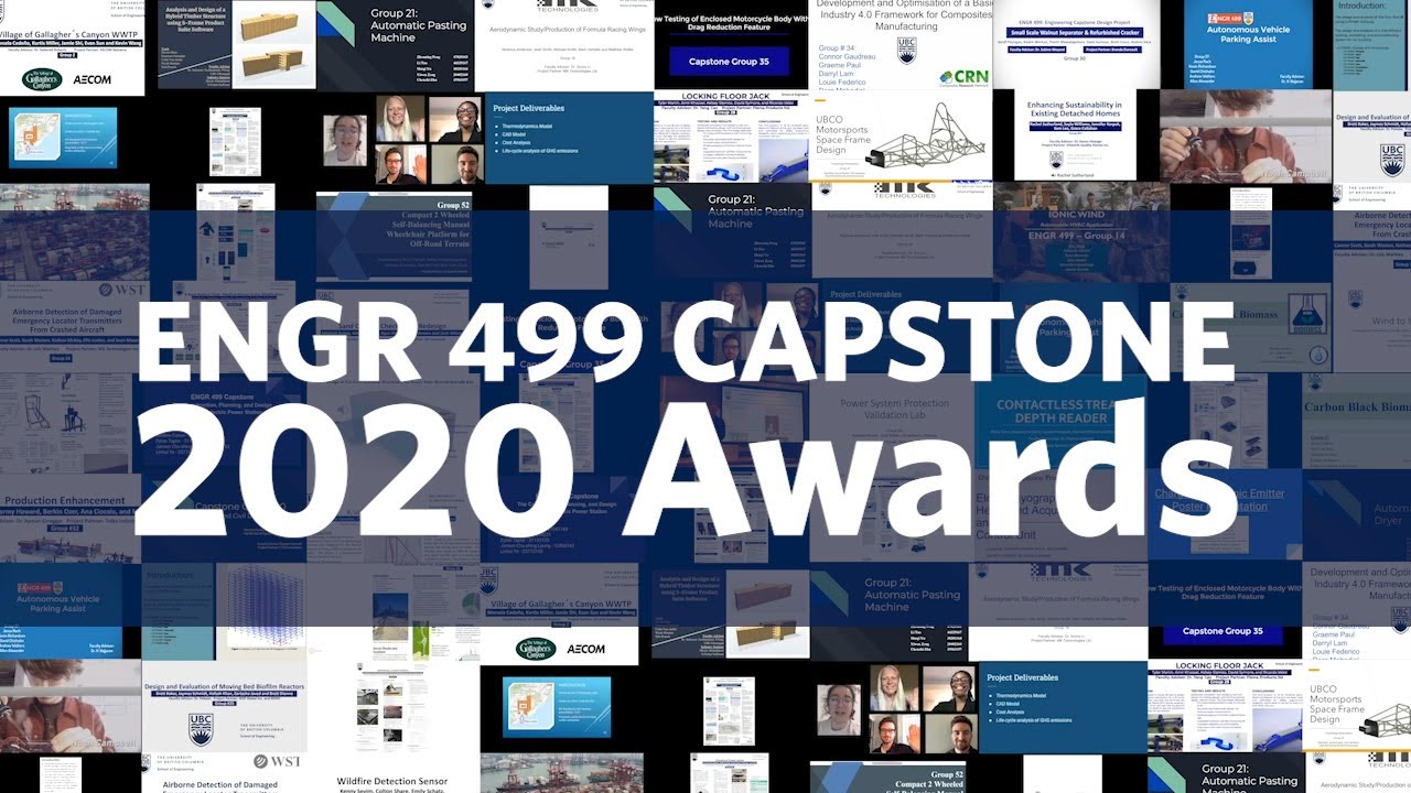 ENGR 499 Capstone 2020 Awards