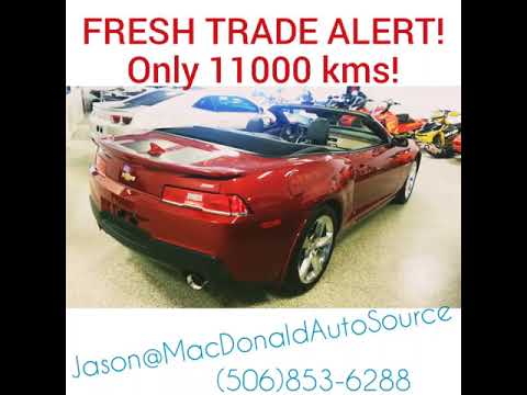 FRESH TRADE ALERT! 2015 Camaro SS Convertible!