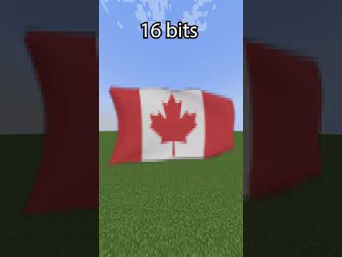 Minecraft Canada 🇨🇦 FLAG 1 bit 2 bits 4 bits 8 bits 16 bits 32 bits 64 bits