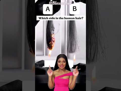 Can You Tell Which Is Real Human Hair? Burn Test