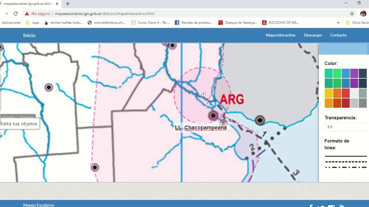 Editamos mapas escolares