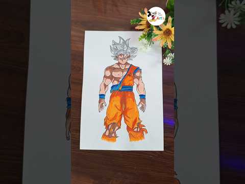 Goku Ultra Instinct Mode 🤯🔥#anime #goku #trending #drawing