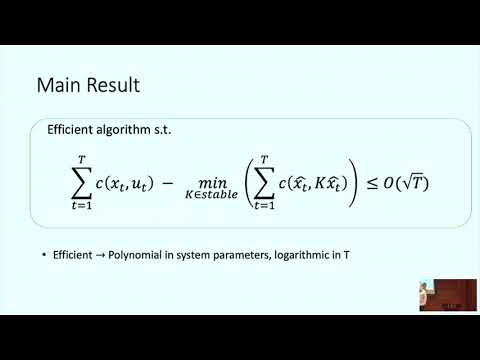 The Non-Stochastic Control Problem - Elad Hazan
