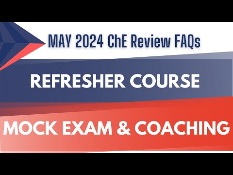 QU4D-Level Program: Refresher, Mock Exams, Coaching | FAQs for May 2024 ChE Review