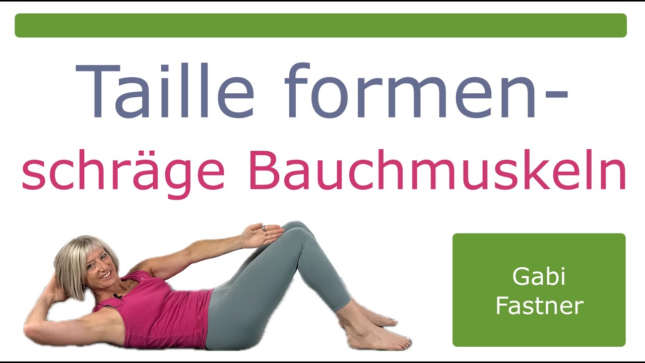 🌼 20 min. Taille formen  - schräge Bauchmuskulatur trainieren | Workout auf der Matte, ohne Geräte