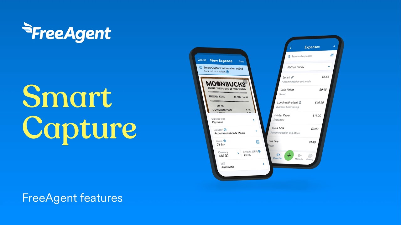 Smart Capture makes processing your receipts quick and easy