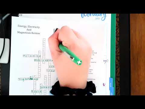 Energy, Electricity, and Magnetism Crossword Puzzle Answers