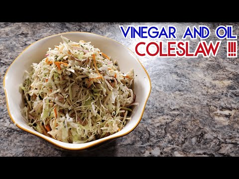 Absolute BEST Coleslaw (Vinegar and Oil Based)