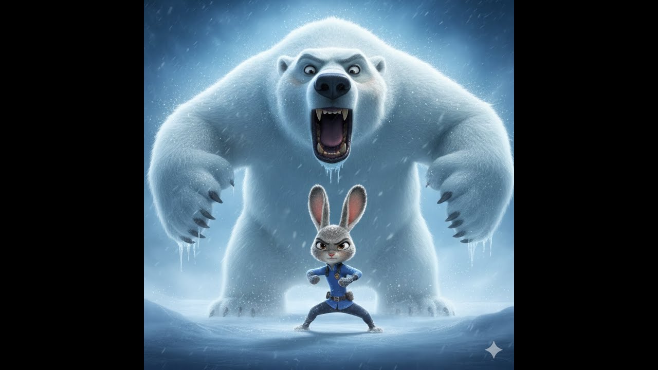 FROZEN FIGHT! ❄️ Nick & Judy vs Polar Bears | Zootopia Action