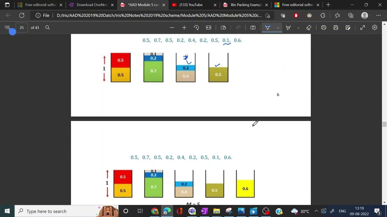 Module 5 Approximate Algorithms- Bin packing