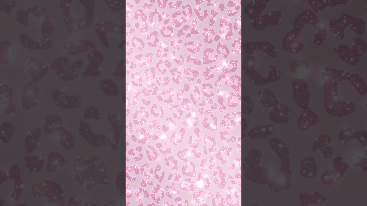 Glitter Bomb Leopard print baby Pink