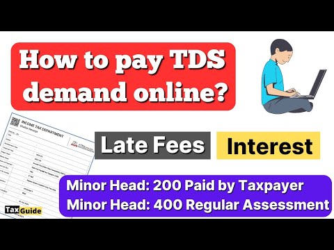 How to pay Late Fees of TDS return | How to pay TDS demand online | TDS Interest challan payment