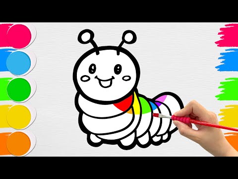 How to Draw a Cute Caterpillar | Easy Step-by-Step Tutorial