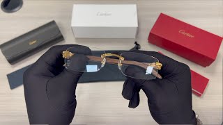 Cartier Exception CT0052O Eyeglasses Rimless Rectangle Shape | EyeSpecs.com