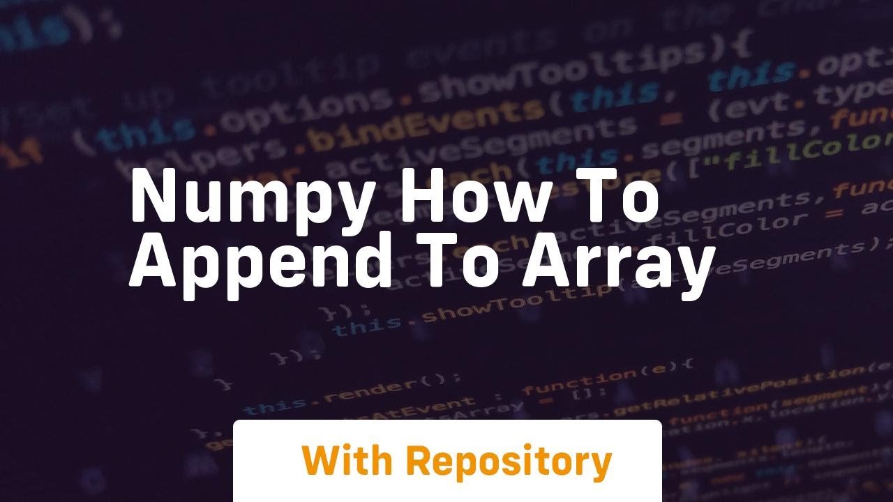 numpy how to append to array