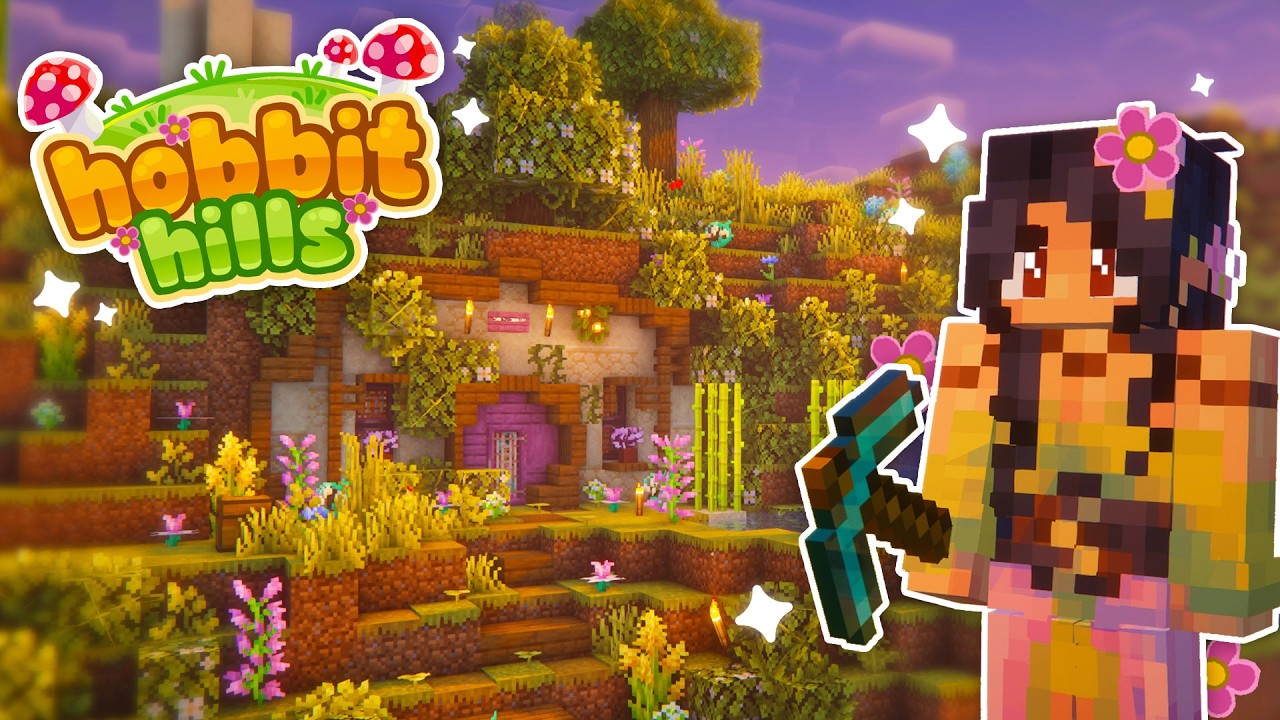 I Built The COZIEST Hobbit Hole in Minecraft! 🍃