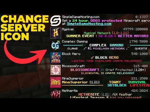 How To Change Minecraft Server Icon