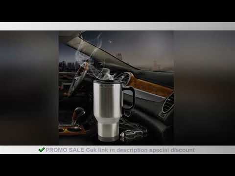 450ml Travel Electric Kettle by Cigarette Lighter Plug Stainless Steel Heated Thermos Mug 12V for He