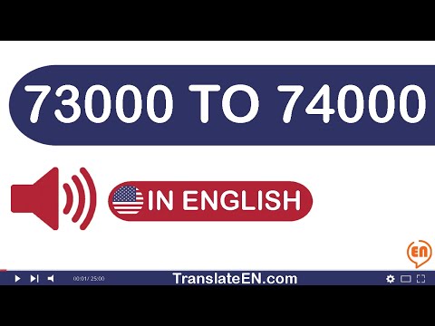 Numbers 73000 To 74000 In English Words
