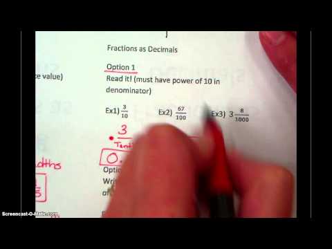 Writing equivalent fractions and decimals review video